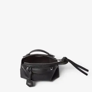 Fendi By The Way Soft Mini Black Cuoio Romano Leather Mini-bag